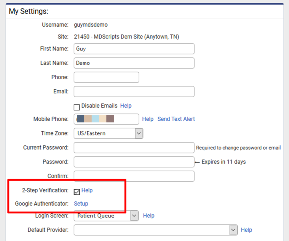 To enable 2FA select Home -> My Settings and find the 2-Step ...